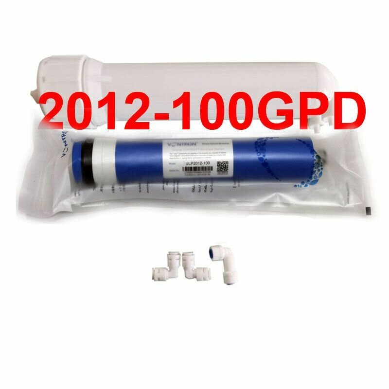 Мембрана Vontron ULP2012-100G с корпусом, уголками и обратным клапаном. Подходит для Гейзер Премиум, Экософт, Атолл, Барьер.
