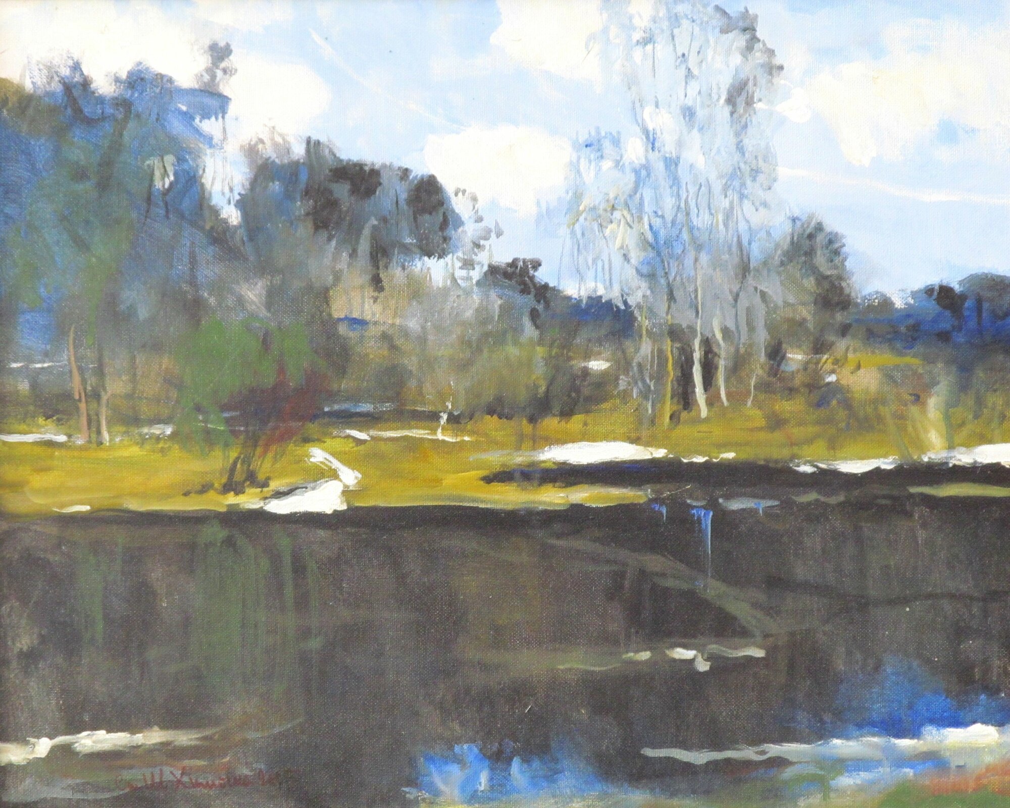 ART-Salon at Oktyabrskaya "Апрель", 40х50см, холст; масло, авторская работа;