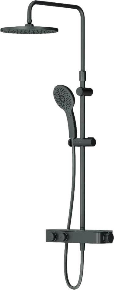 Душевая стойка Am.Pm Inspire V2.0 F0750A422 с термостатом, черная