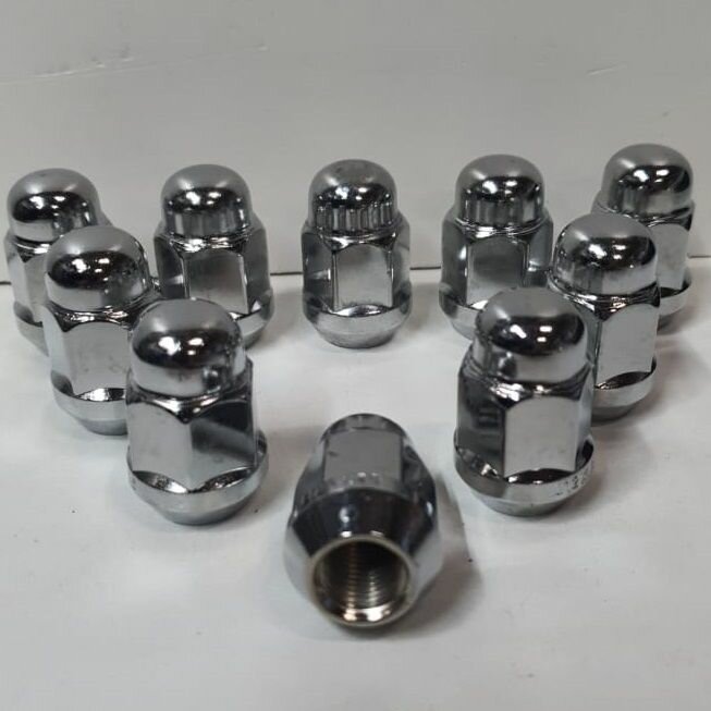 Гайка колёсная 12x1,25x35, конус, под 19 ключ, 10 штук