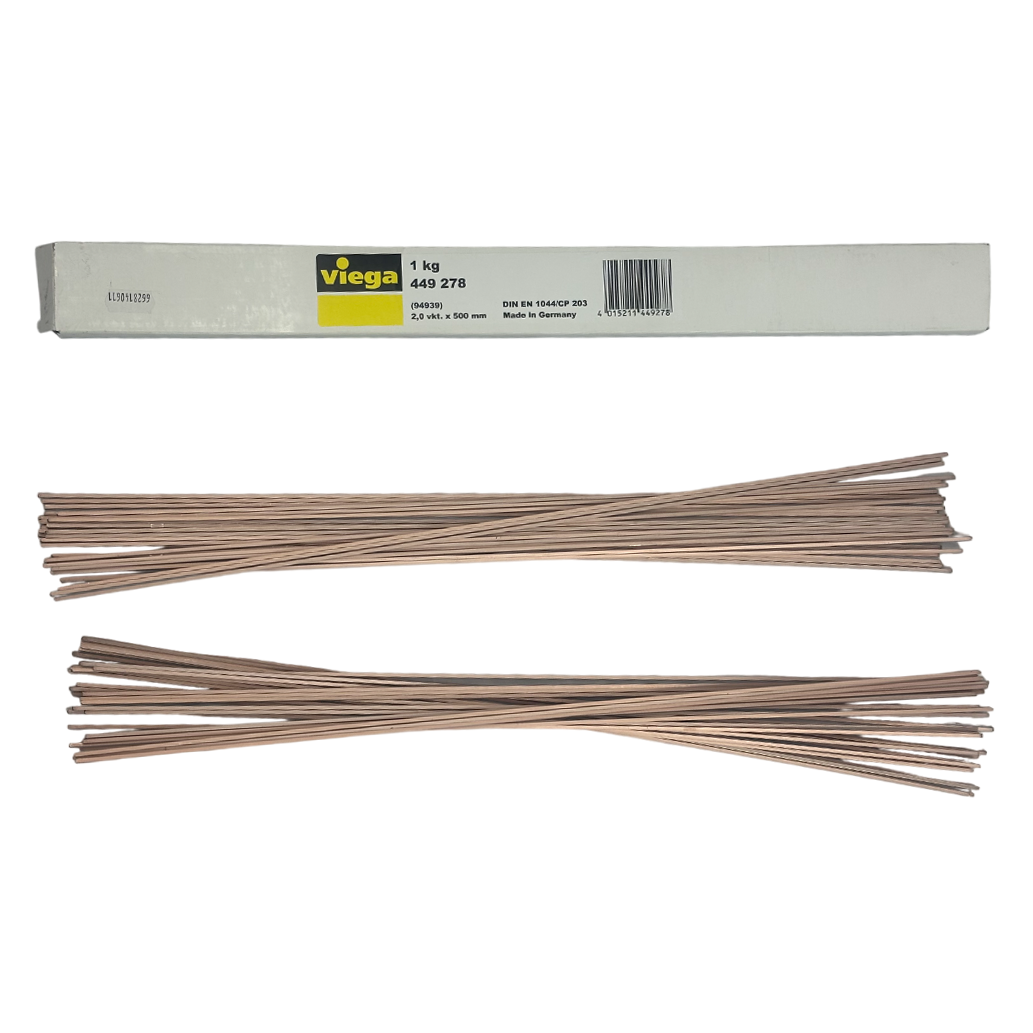 Припой твердый, L-CuP6/CP, VIEGA модель 94939 арт. 449278, 1 кг