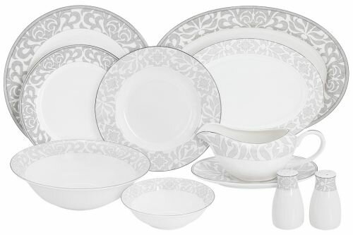 Сервиз обеденный Anna Lafarg Emily "Айседора" 50 предметов на 12 персон