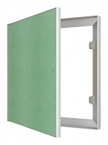 Люк ревизионный Evecs под покраску ЛПК 400х400 скрыт. монтаж (алюминий)