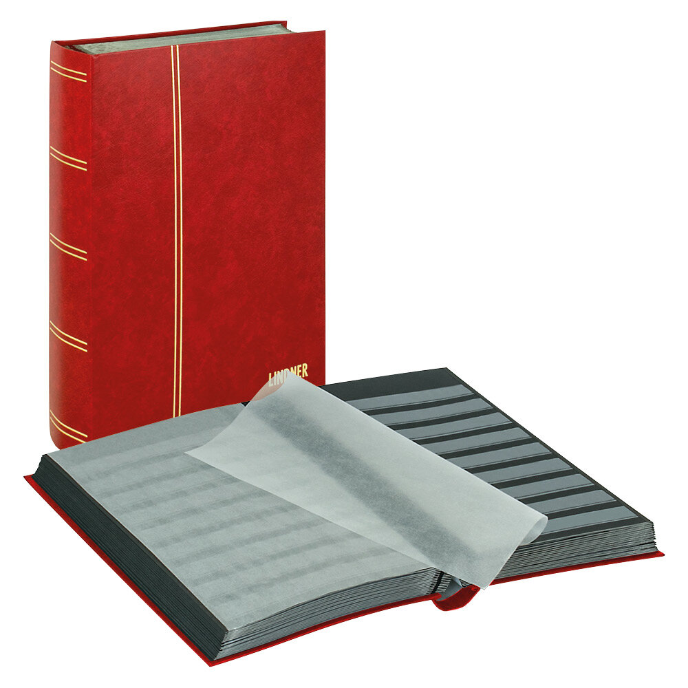 Альбом для марок STANDARD на 64 страницы, красный. Lindner, #1170R