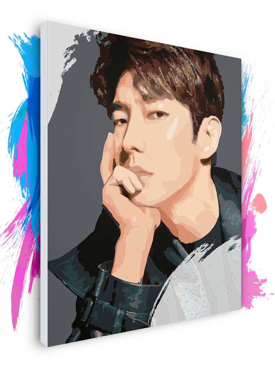 Картина по номерам на холсте Ли Джун Ки 2, 40 х 50 см