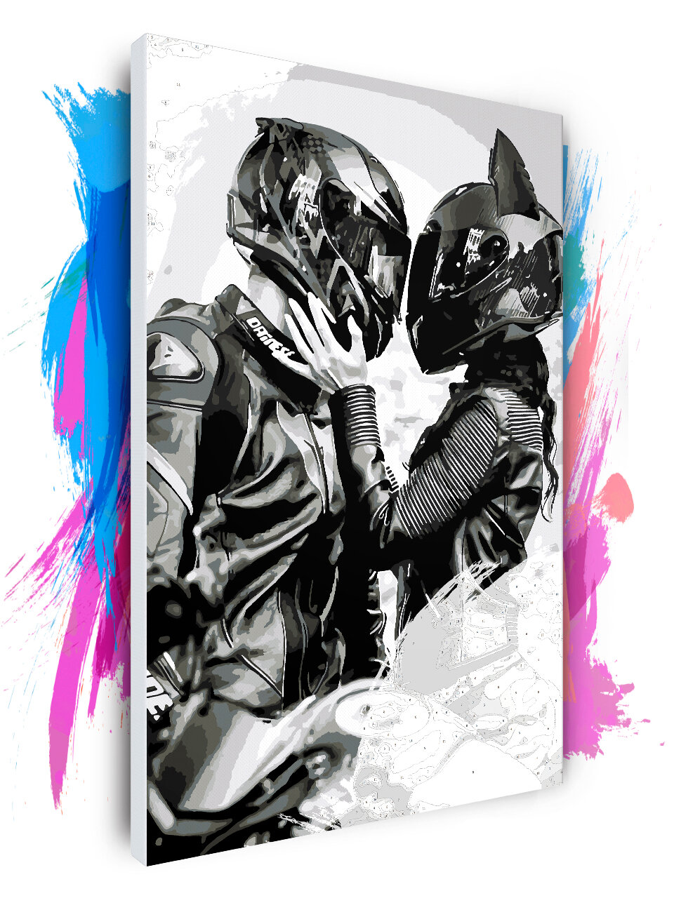 Картина по номерам на холсте Love Moto, 50 х 70 см