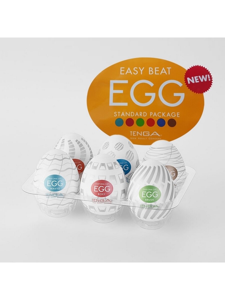 Набор одноразовых мастурбаторов Tenga EGG III - 6 шт (EGG-VP003)