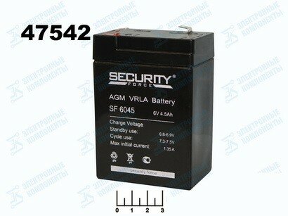Аккумулятор 6V 4.5A Security Force SF6045