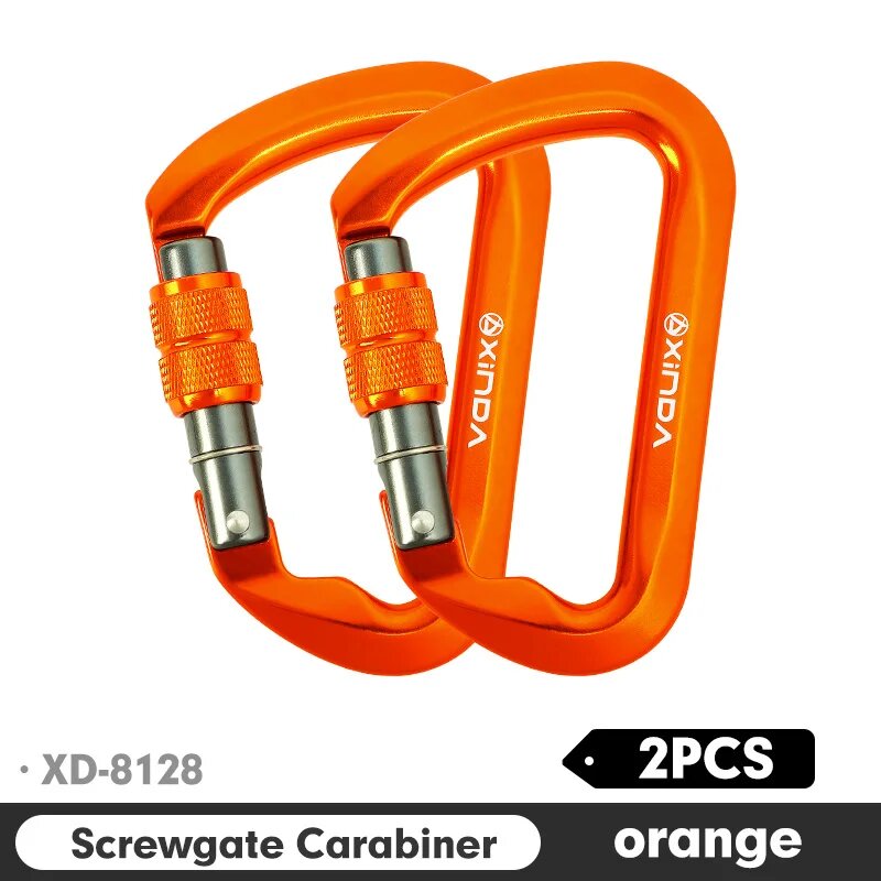 Оранжевый карабин Screw Orange 2 Xinda 30 кН