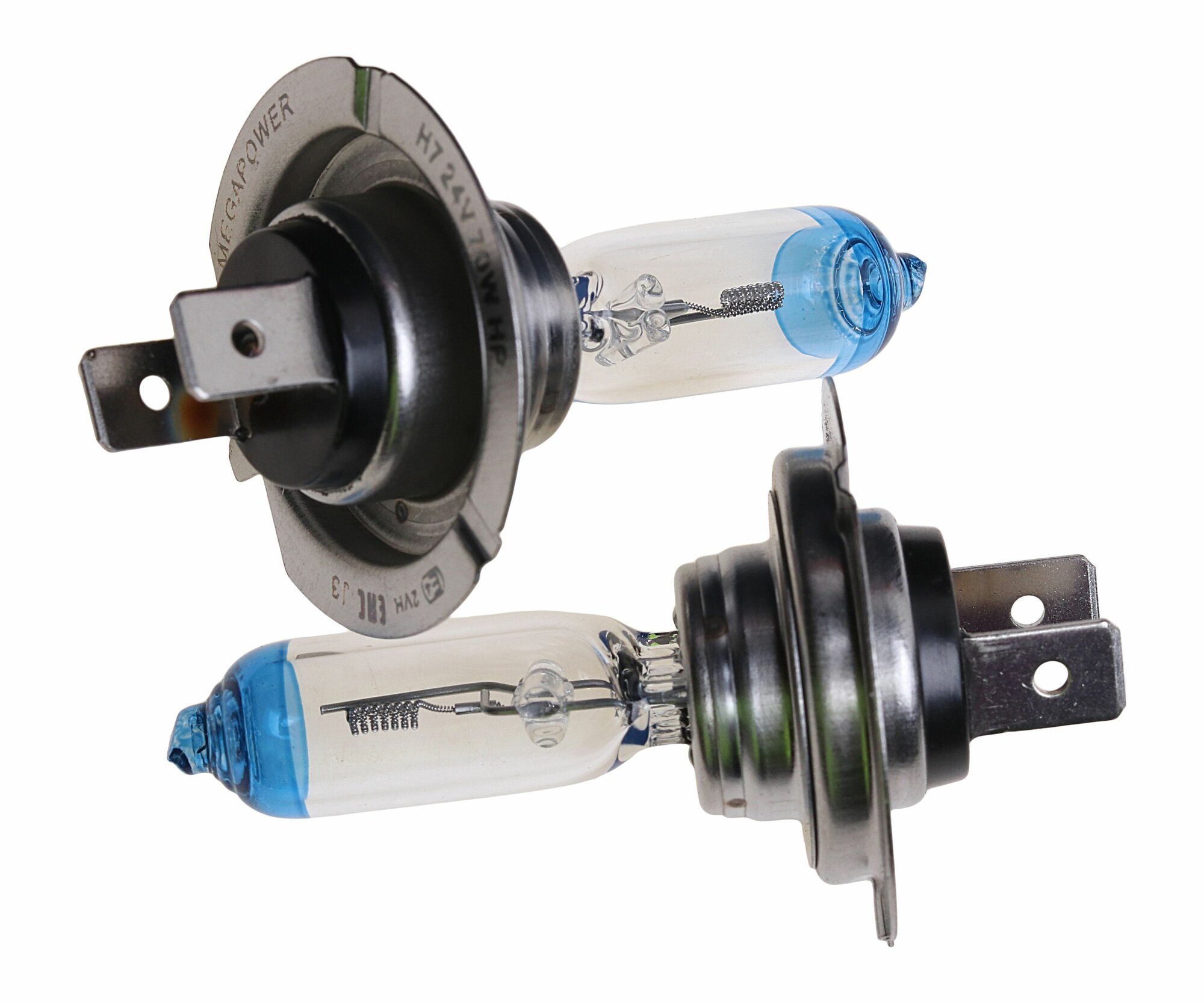 Автолампа MEGAPOWER M-37033034 H7, 70 Вт, PX26d +50%, 24 V, галогенная