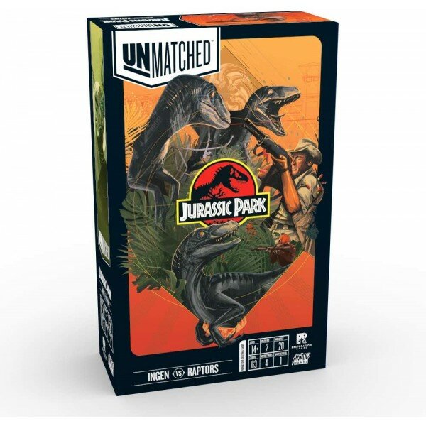Настольная игра GaGa Games Unmatched: Jurassic Park. InGen vs Raptors, арт. GG363