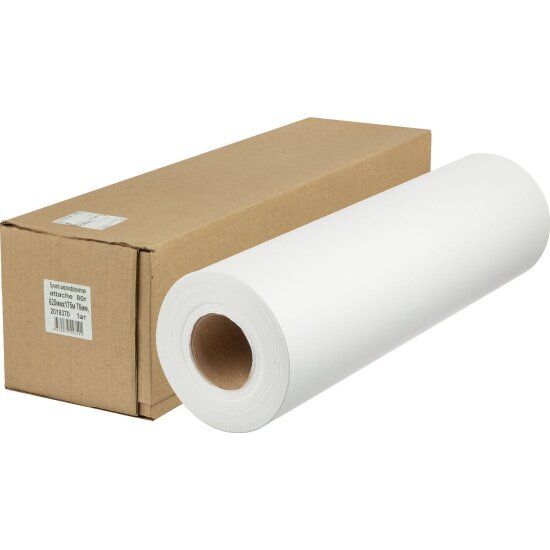 Бумага широкоформатная Attache 80г 620ммх175м 76мм