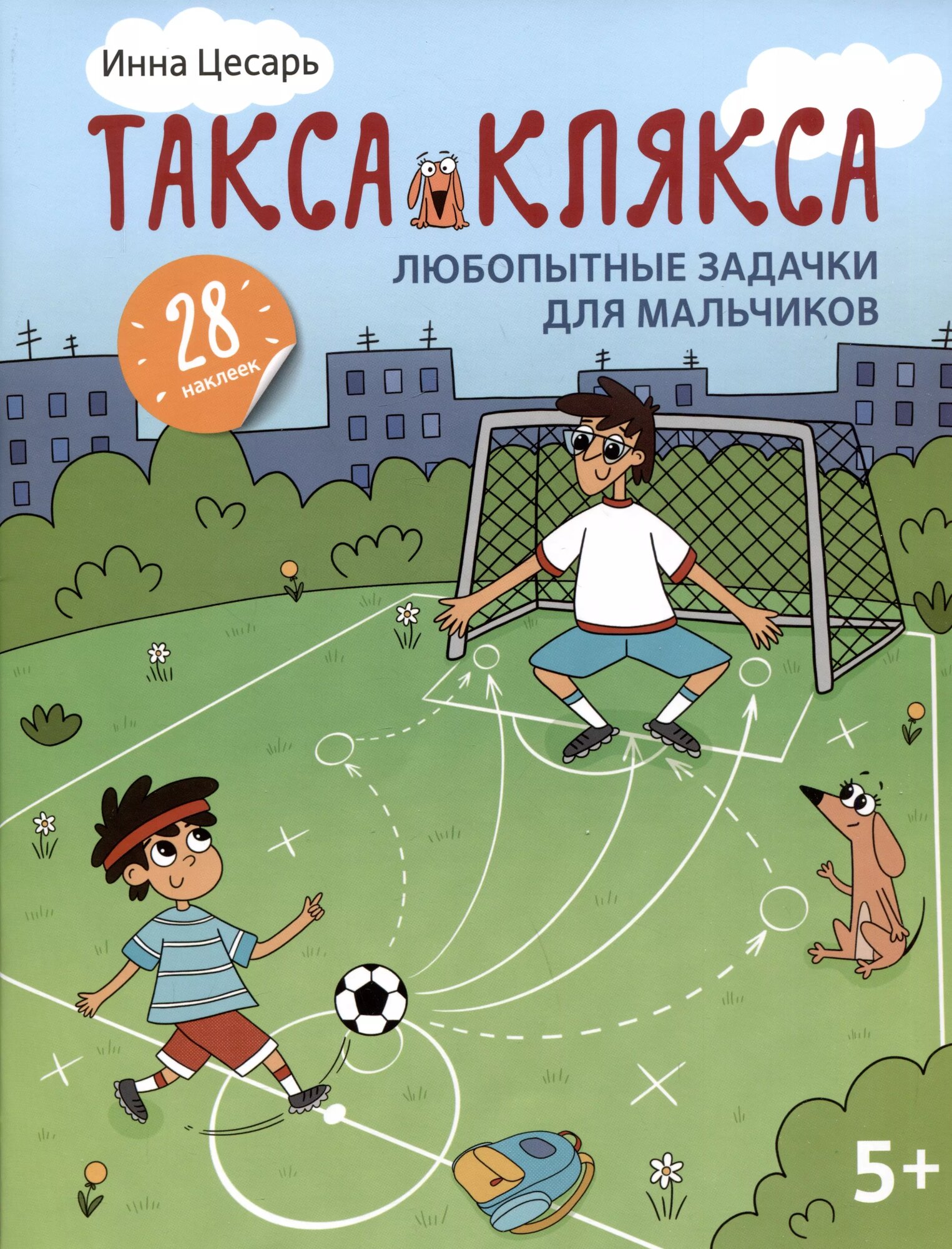 Любопытные задачки для мальчиков: 28 наклеек (Инна Цесарь)