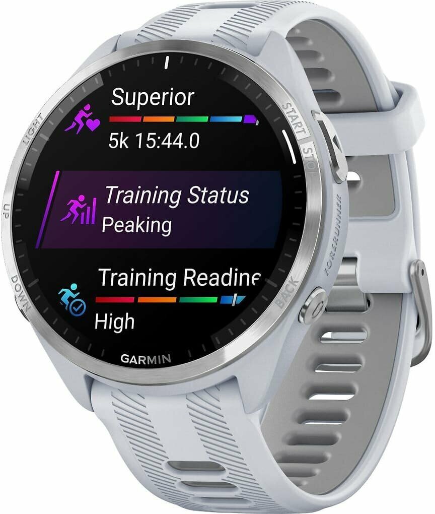 Умные часы ⌚️ Garmin Forerunner 965 Whitestone с GPS и пульсометром (010-02809-11)