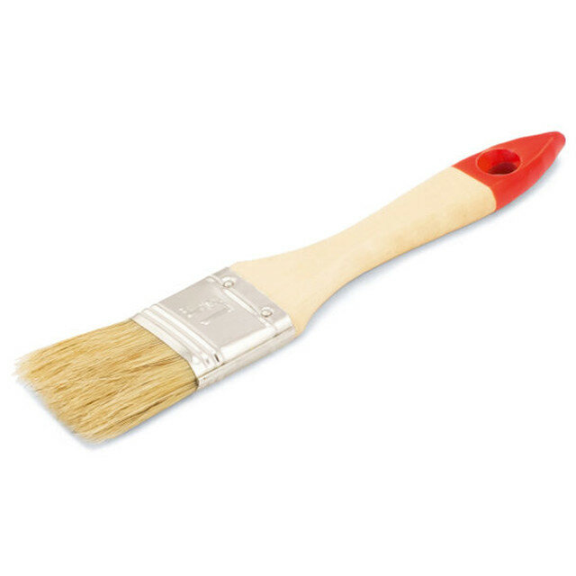 Кисть плоская Color Expert 81263510, натуруральная щетина 35 мм, толщина 5 мм, деревянная ручка