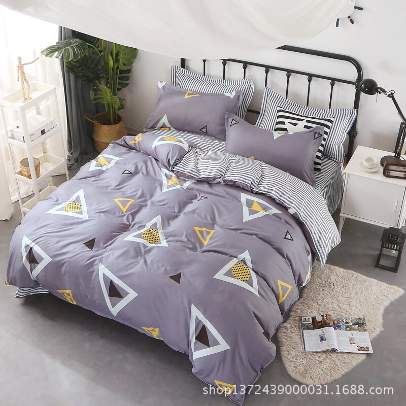 Постельное белье Sweet Dream Home Textile, хлопок, 1.8 м, комплект из 4 предметов