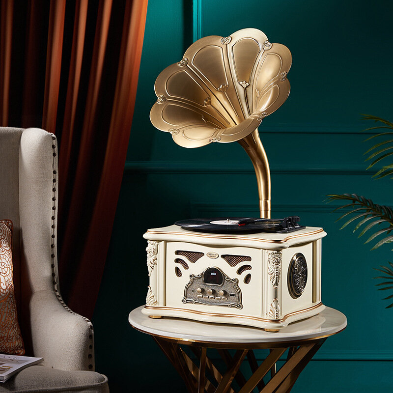 Фонограф Otino 608, настольный, Bluetooth, цвет белый