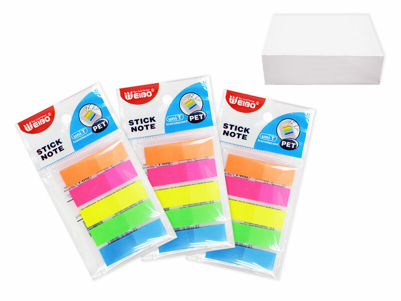 Набор стикеров-разделителей 5x20 шт, цветные