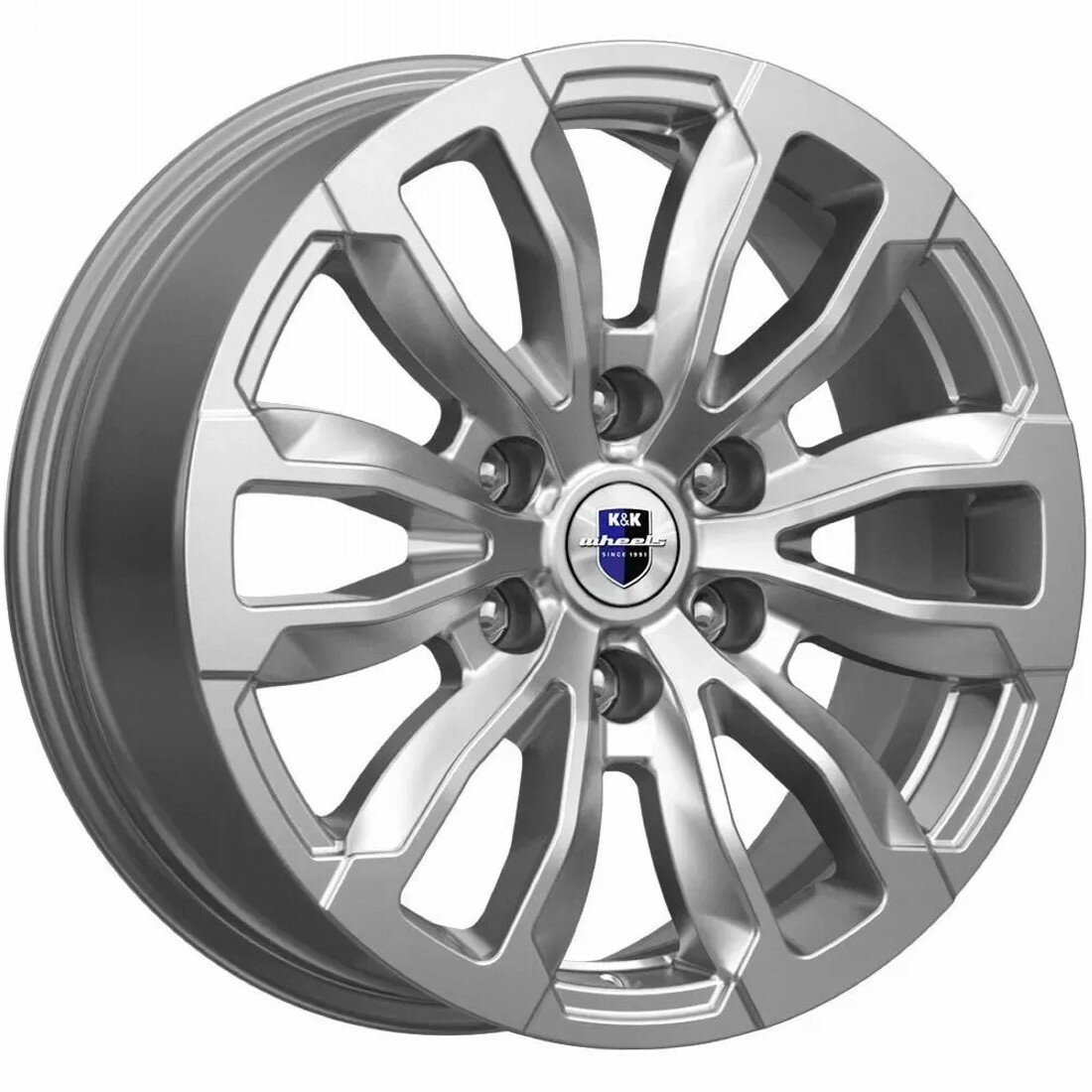 Колесный диск КиК Меконг (КС959) 7,5x18 6x139,7 ET25 106,1 Дарк платинум