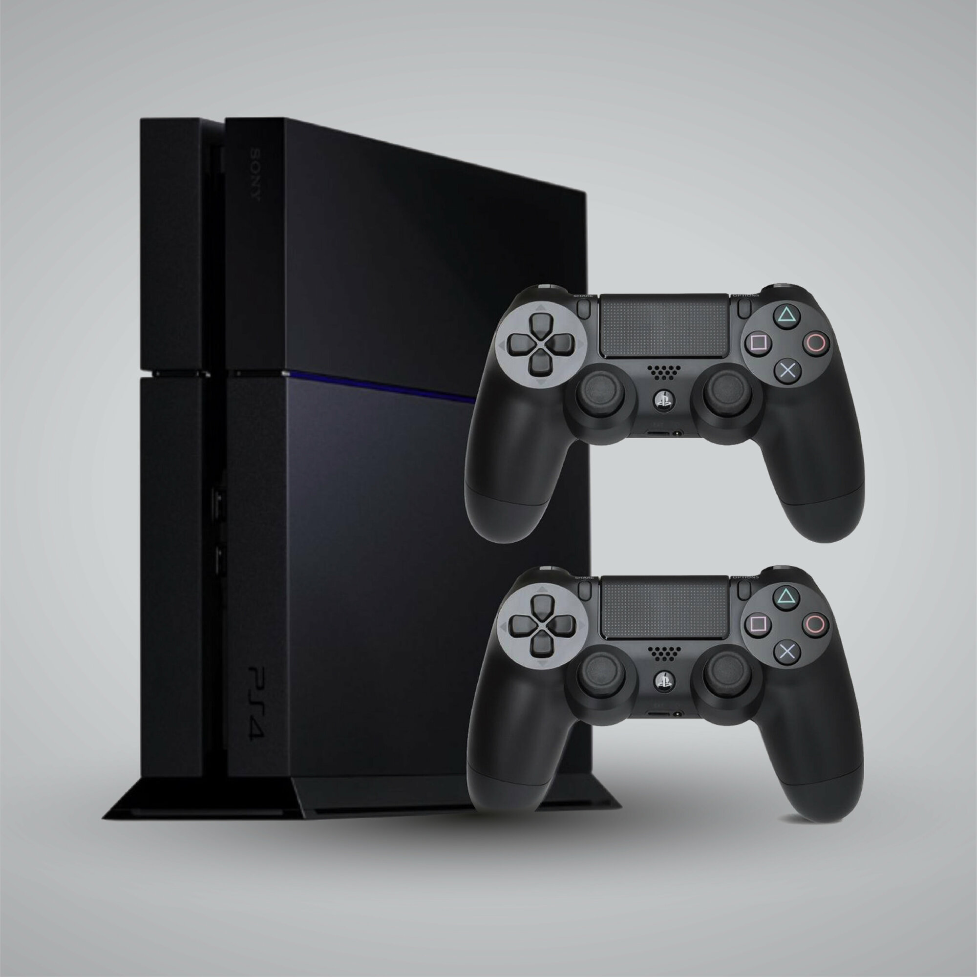 Игровая приставка Sony PlayStation 4, PS4 Fat (500gb) black / PS4 Fat, 2 геймпада