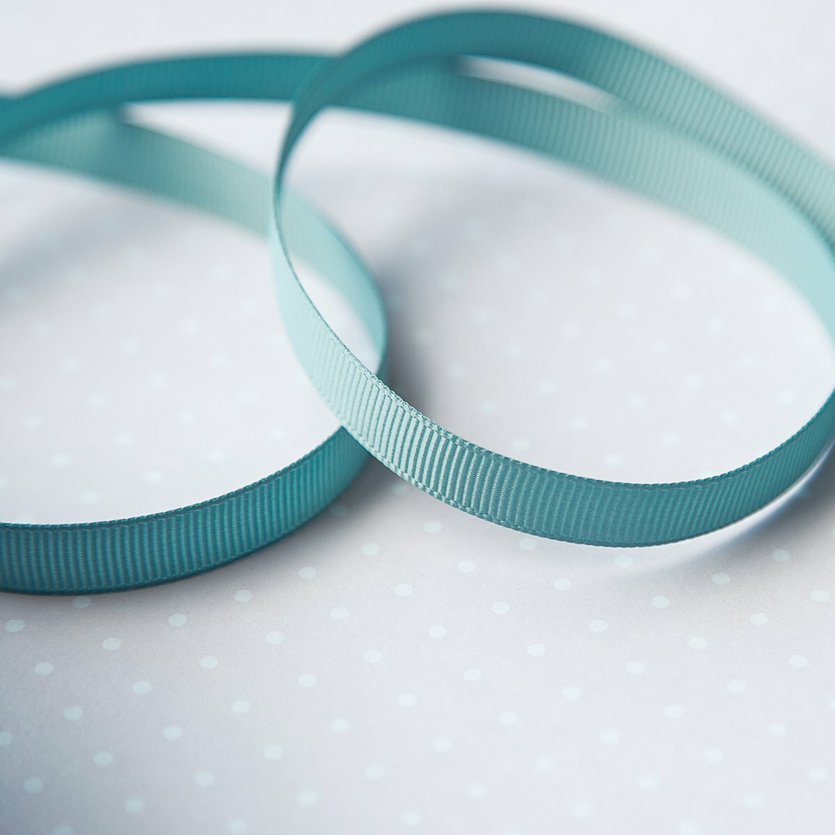 Лента репсовая 25 м, цвет бирюзовый, ширина 9.5 мм, для рукоделия / декора / упаковки подарков