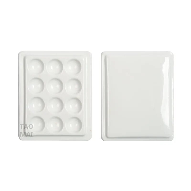 Керамическая палитра для акварельных красок 10*8см