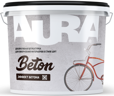 Декоративная Штукатурка Арт-Бетон Aura Dekor Beton 9кг для Имитации Текстуры Камня и Бетона / Аура Бетон.