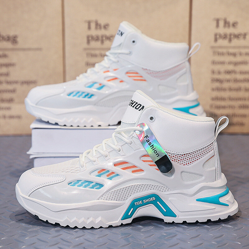 AIS Рабочая Обувь Мужчины Зимой Теплые Плюш Прочная Кожа/White