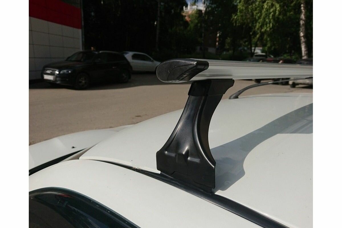 Багажник на крышу в штатные места с крыловидными дугами для Opel Corsa B / C 1993-2006 / Опель Корса Б / Опель Корса Ц