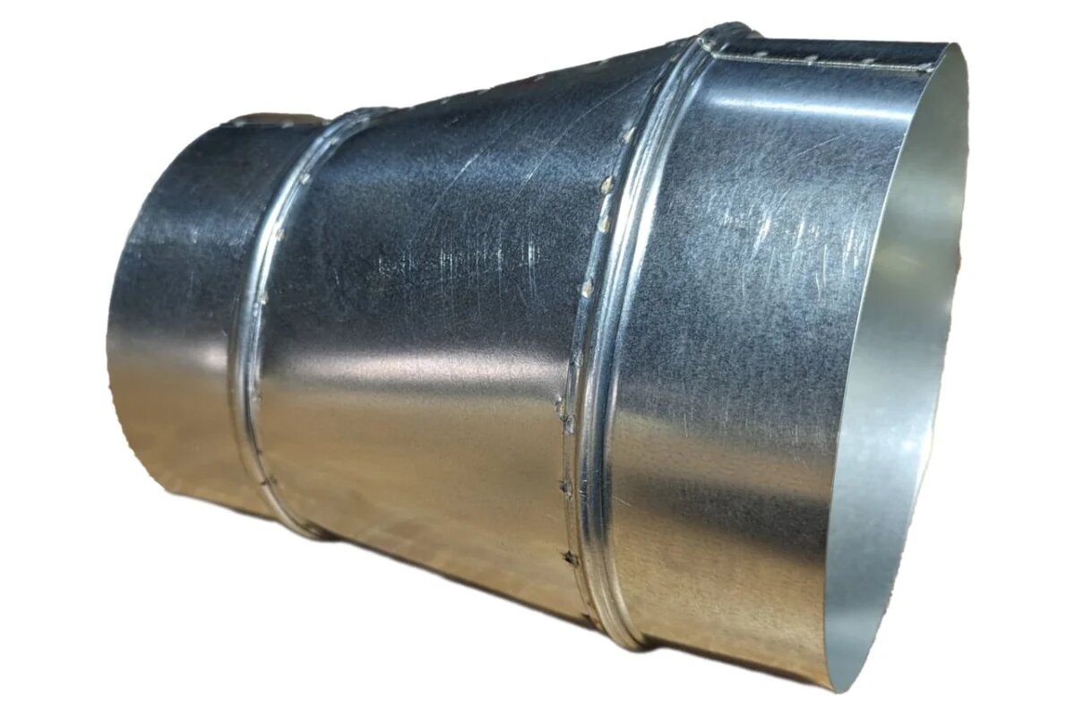 Вентмаркет Эксцентриковый редуктор для круглых воздуховодов D80-D90, оцинкованная сталь