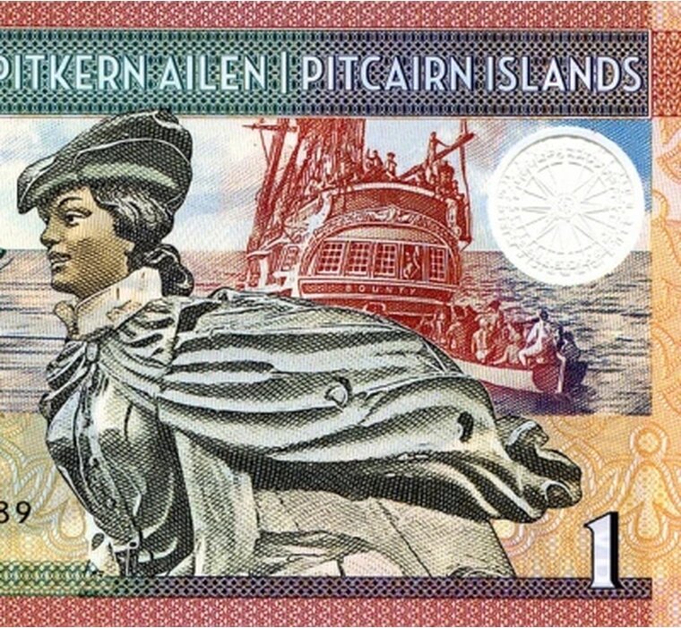1 доллар 2018 Остров Питкэрн, сувенирная бона, сувенирная копия, банкноты и купюры редкие коллекционные