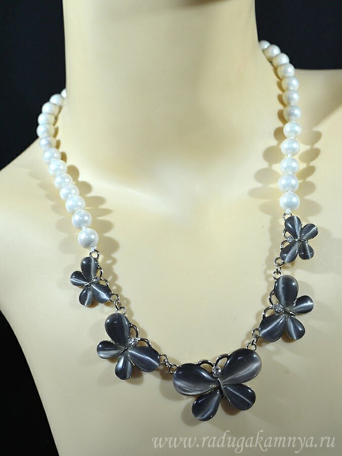 Бусы, жемчуг имитация