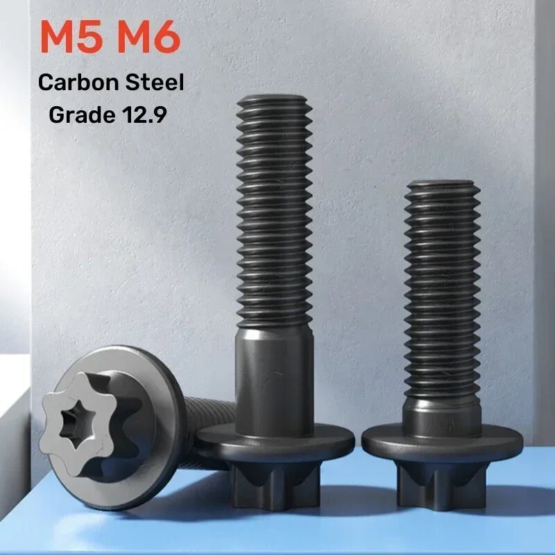Болты Torx M5 M6 из углеродистой стали 17.5 мм ~ 43 мм M6x20mm-FT-10pcs