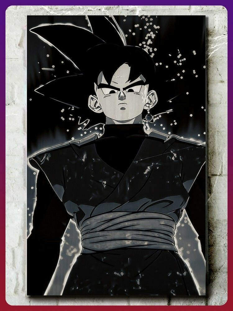 Картина интерьерная на дереве Аниме Жемчуг дракона (Драгонболл, Dragonball, Сон Гоку, Вегета, Гохан, Япония, манга) - 62412331