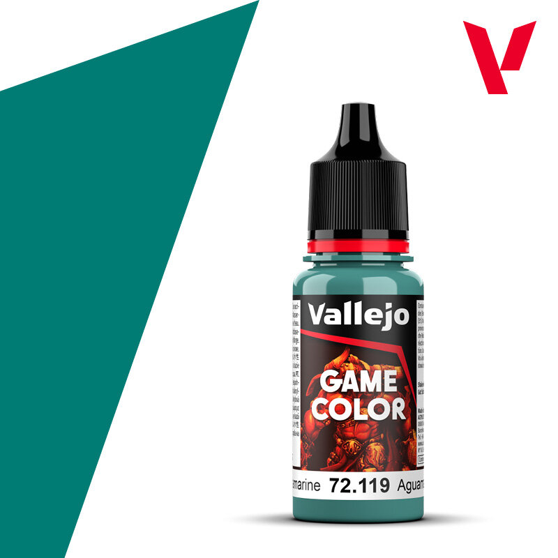 Краска 72119 Vallejo серии Game Color Aquamarine (Аквамариновый) 18ml