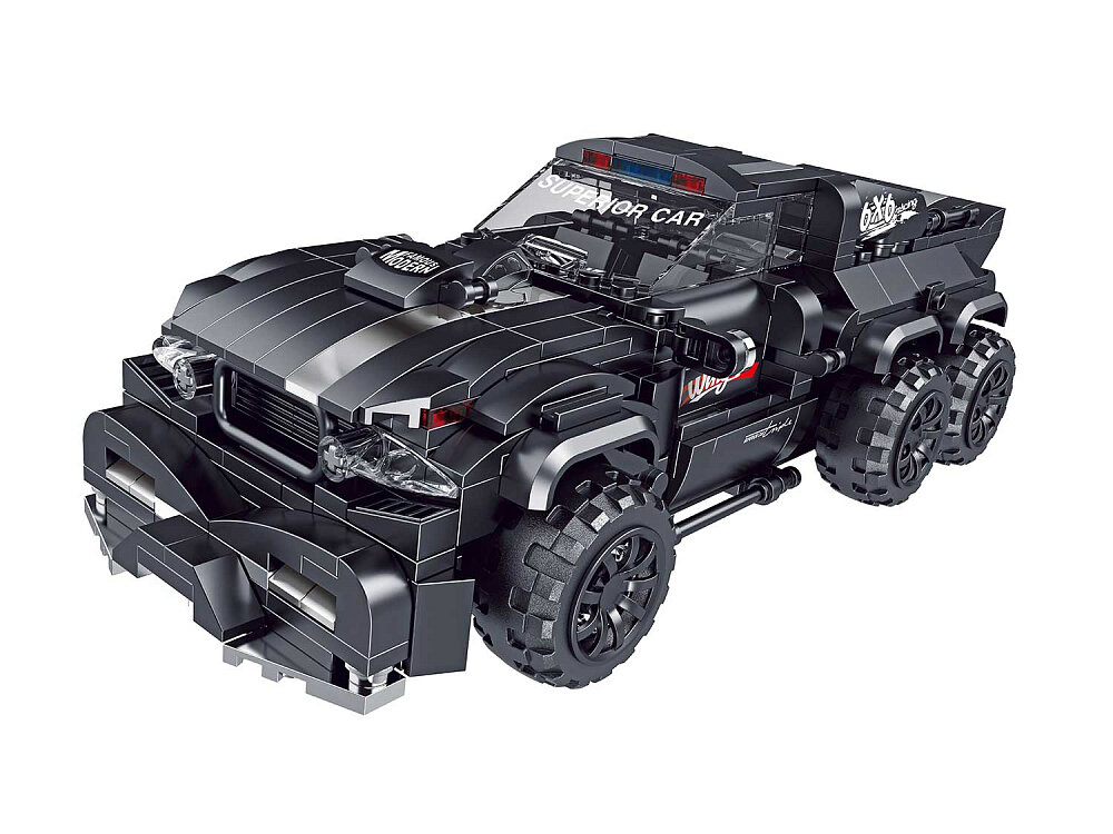 Конструктор Decool "Шестиколесный спорткар", полимер/пластик, 650 деталей, 5-18 лет, KC004_MK