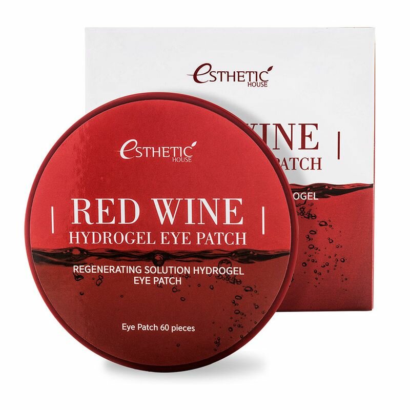 Holly Polly Патчи гидрогелевые Red Wine, Please с Гиалуроновой Кислотой и экстрактом Красного Вина 60шт