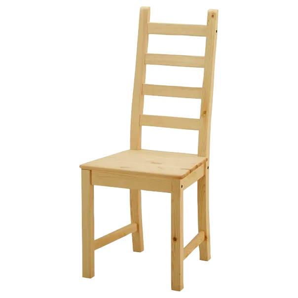 Стул деревянный кухонный Кантри из массива сосны, без покраски, Profi&Hobby