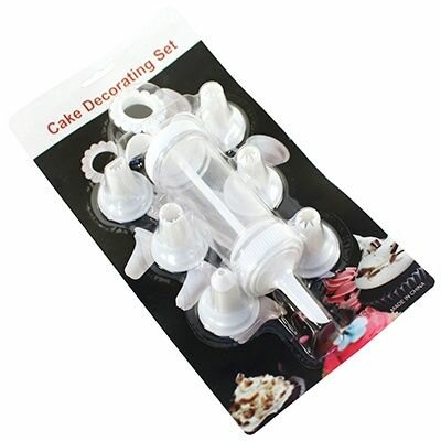 Кондитерский набор КНР "Гигант", шприц пластмассовый, 7 насадок для крема 17х6х4 см