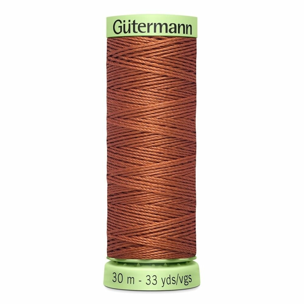 Декоративная нить Gutermann Top Stitch 30/30 м для декоративной отстрочки, 100% полиэстер, цвет 847 медно-коричневый, 5 шт (3)