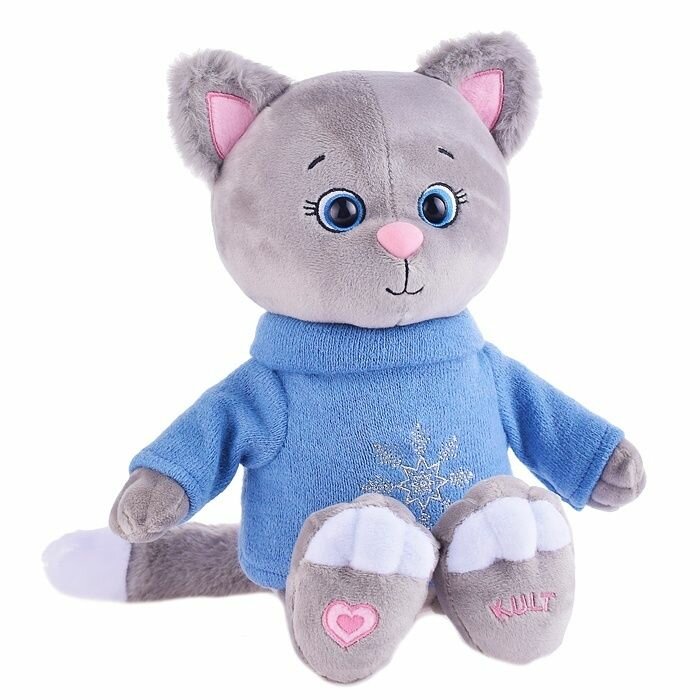 Кот игрушечный мягкий BELAITOYS Грей, в свитере, 25 см (274/25/св)