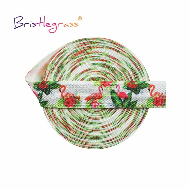 Эластичная лента BRISTLEGRASS с фламинго, 5/8", 2 ярда