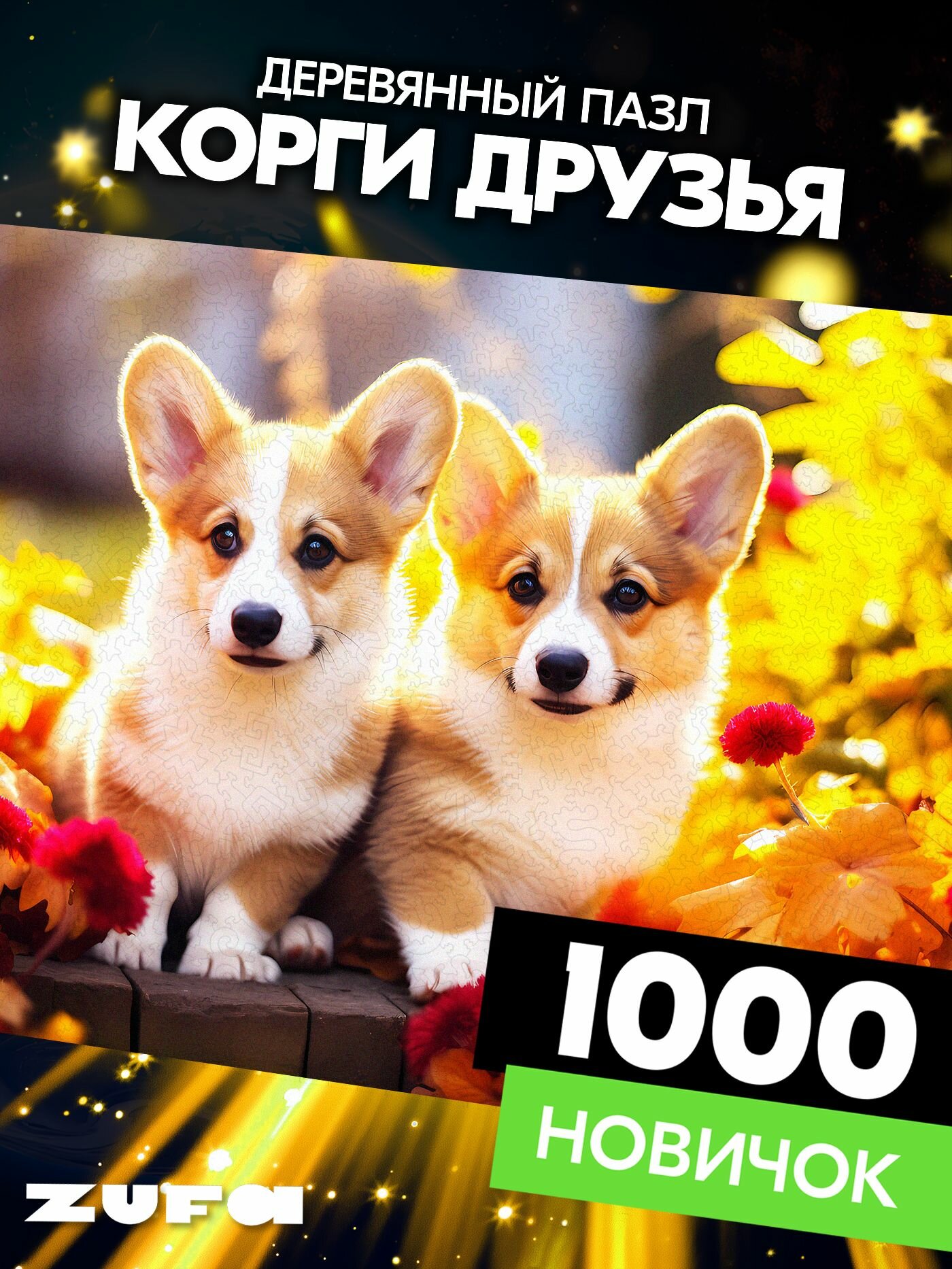 Пазл Корги друзья 1000 деталей Новичок