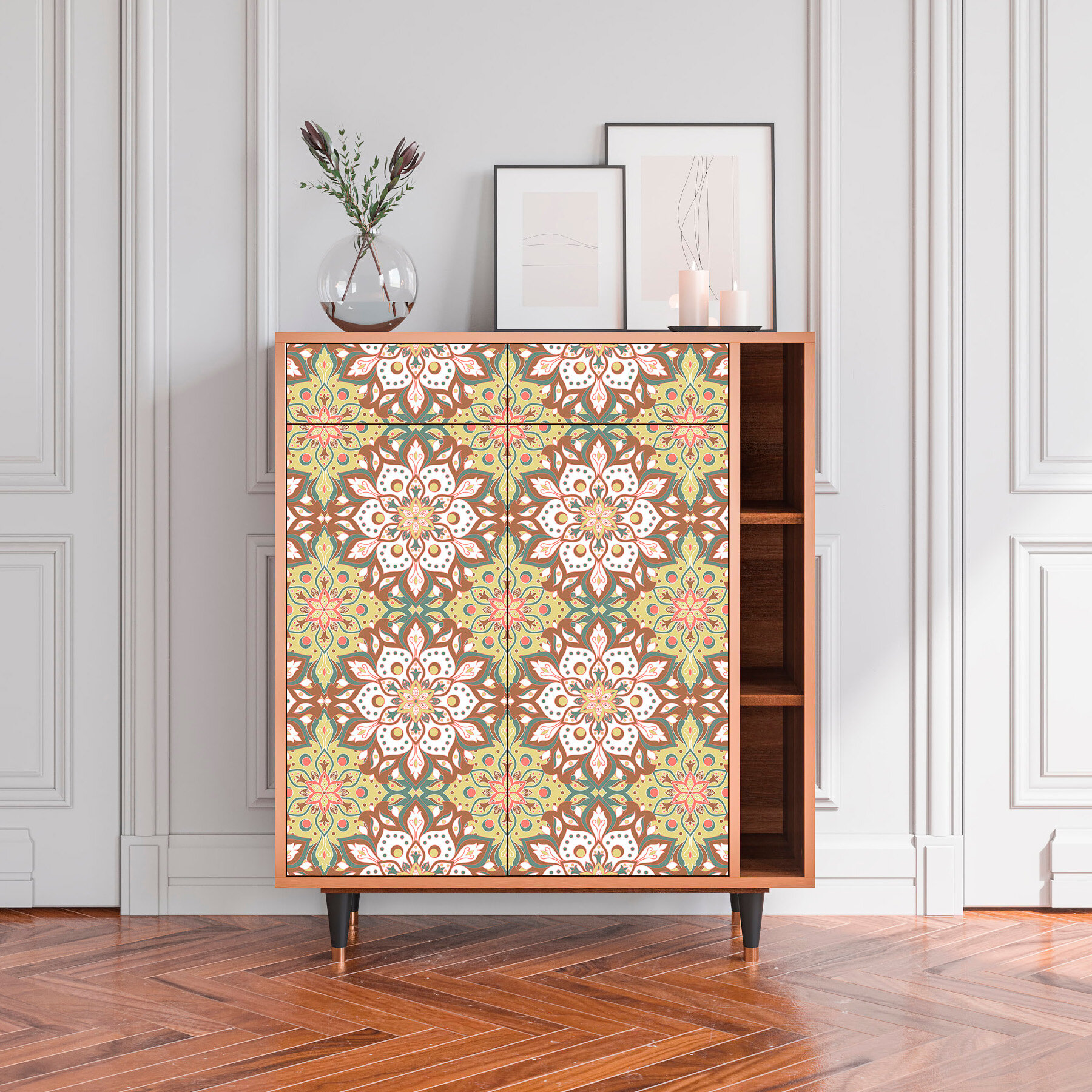 Комод - STORYZ - BS6 Chinese Tea, Размер - 94 x 110 x 41 см, Цвет корпуса - , Орех