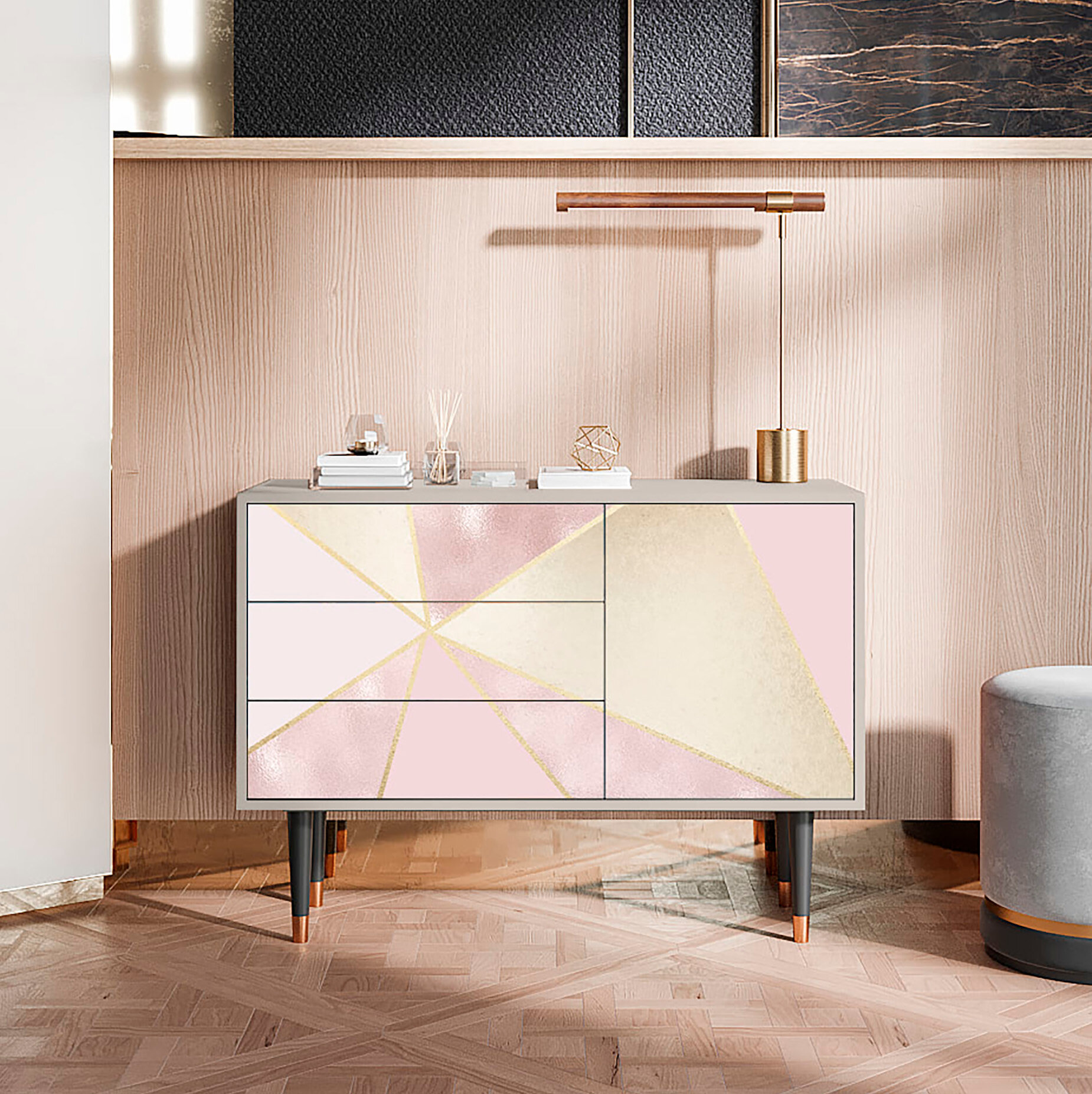 Комод - STORYZ - S3 Cosmopolitan Diva, Размер - 115 x 84 x 41 см, Цвет корпуса - , Сатин