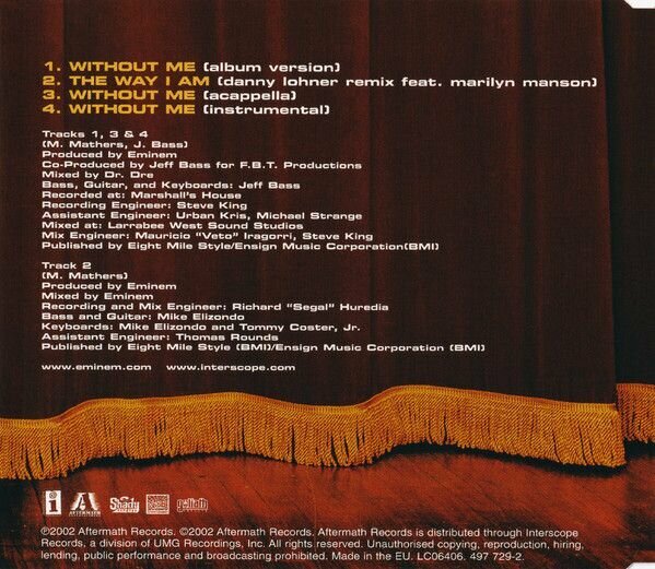 Аудио CD Eminem Without Me (CD/EU) — фото 1