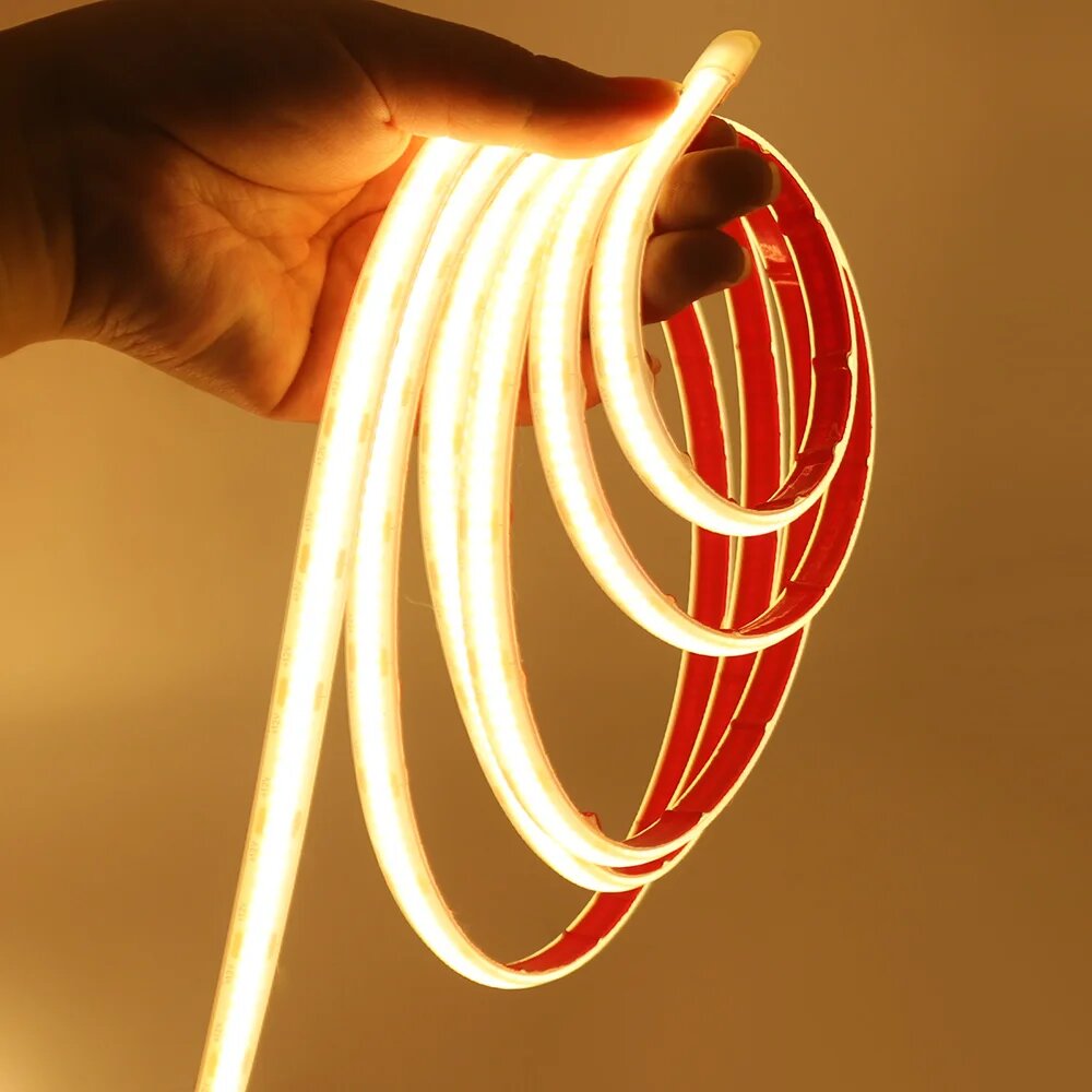 5 В IP68 Водонепроницаемая светодиодная лента COB с питанием от USB 3000K 4000K 6000K Свет 320 светодиодов Flex DC5V Лампа для шкафа Подсветка телевизора Ночное освещение