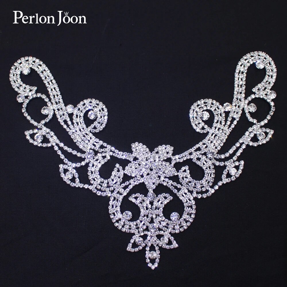 Стразы Perlon Joon, серебряные, 6*4.2 дюйма, YL003
