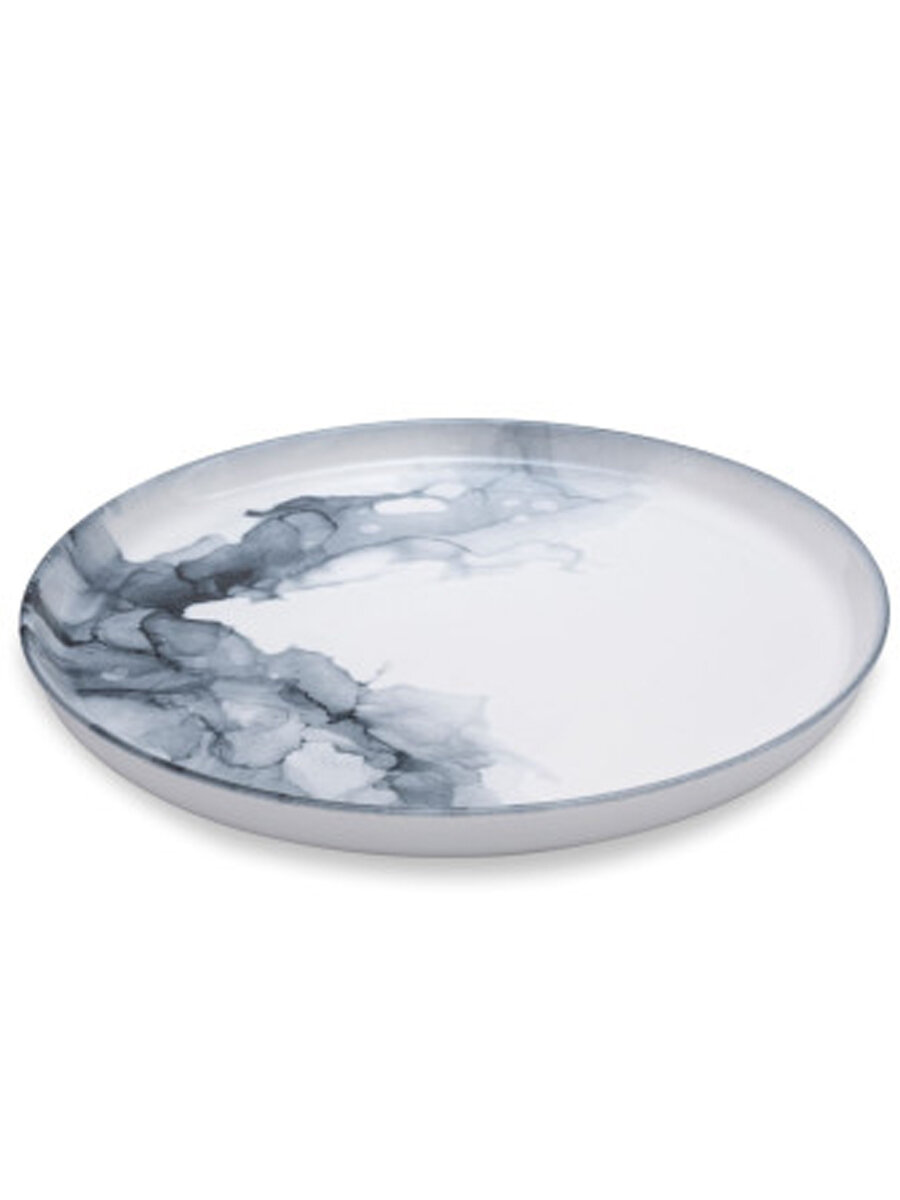 Тарелка обеденная вертикальный борт Gural Porcselen Marble, 27 см, цвет мрамор