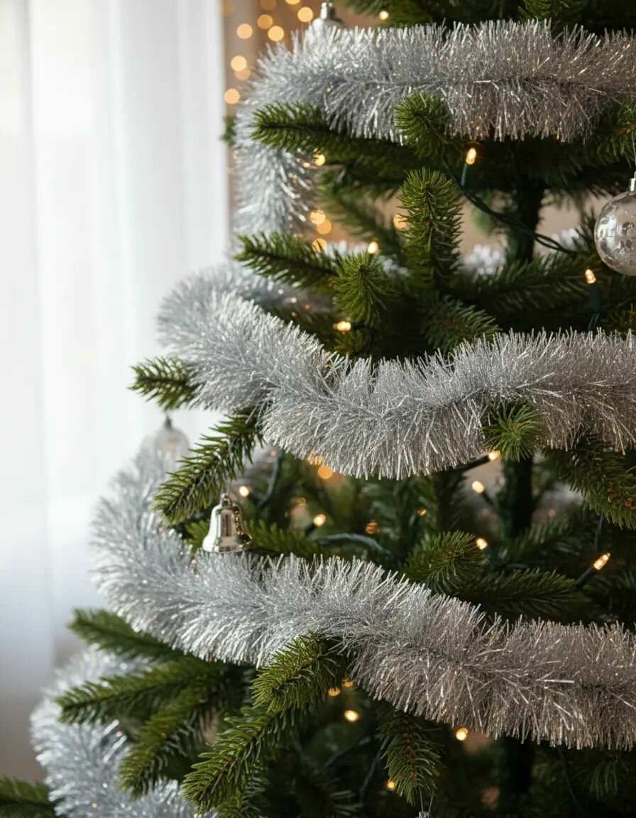 Новогодняя мишура 2 метра 2 штуки в наборе